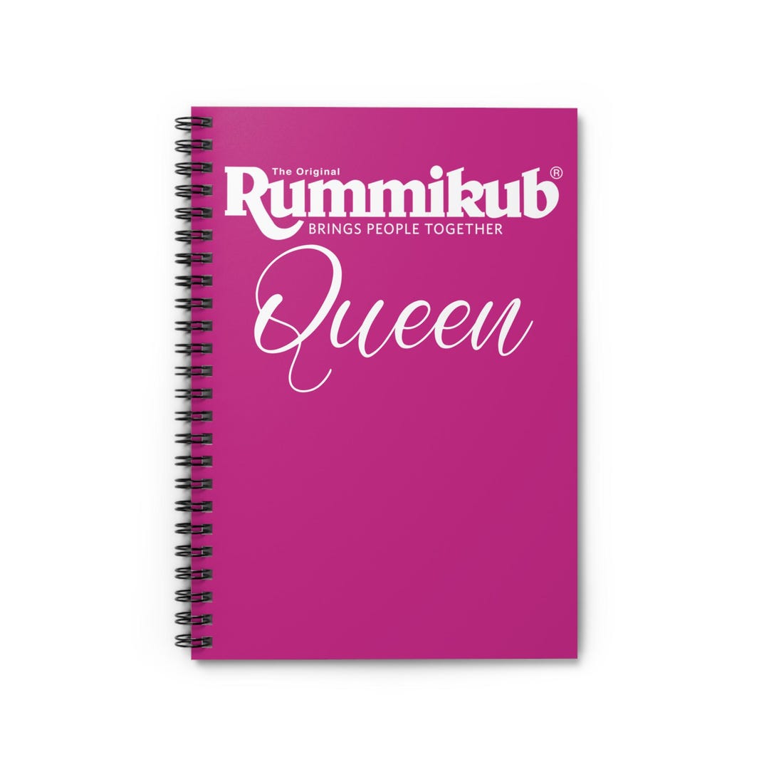 Pink Rummikub Queen Spiral Notebook (ruled Line) | Keep Track of ...