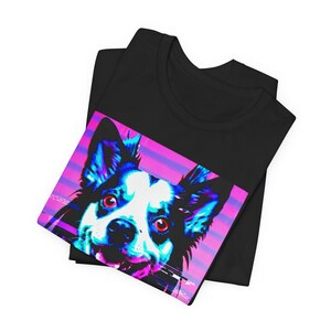 Psychedelic Weirdcore Dog Face T-shirt - Gift for Dog Lovers Trippy ...
