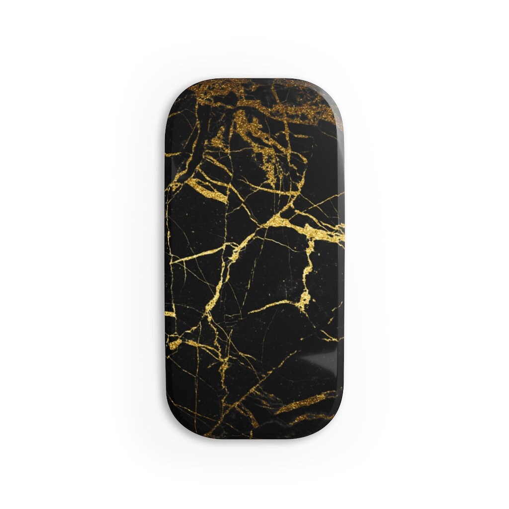 Electronics & Accessories Black Marble Gold Glitter Phone Click-On Grip ...