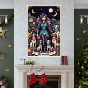 The Dog Mom Funny Skeleton Tarot Card Matte Vertical Posters Multiple ...