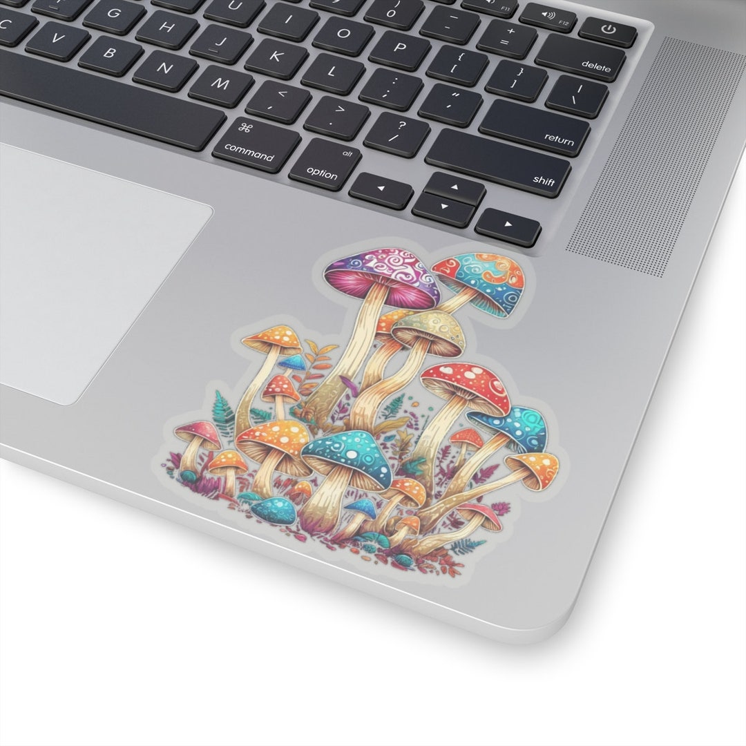 Mushroom Sticker Trippy Shroom Spore Forest: Cute Fungi Vinyl Decal ...