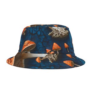 Fairy Fantasy Red Mushroom Bucket Hat | Cottagecore Mushroom Hat ...