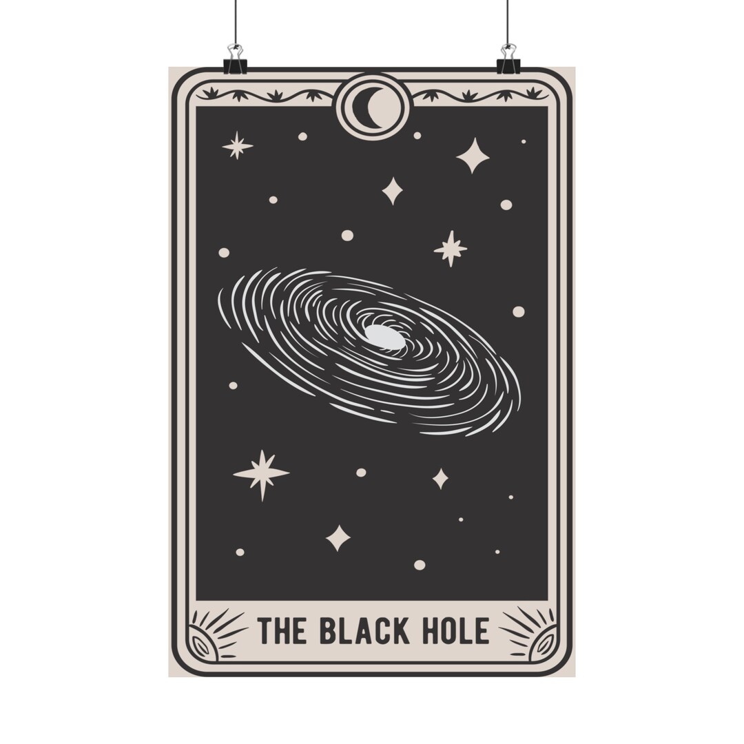 The Black Hole Funny Skeleton Tarot Card Matte Vertical Posters ...