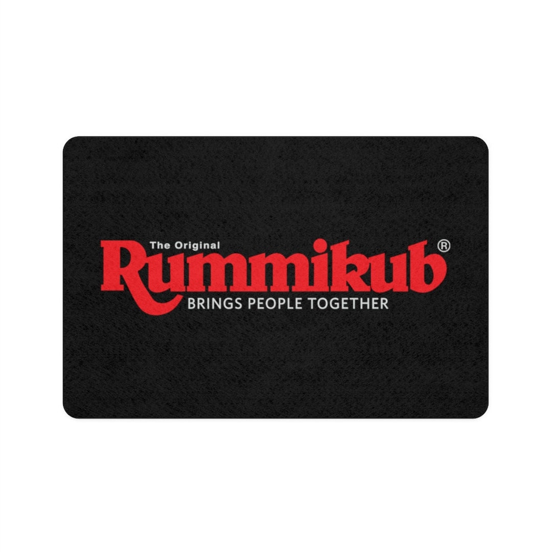 Rummikub Logo (black) Playing Mat for Tiles (12x18) | Game Board for ...