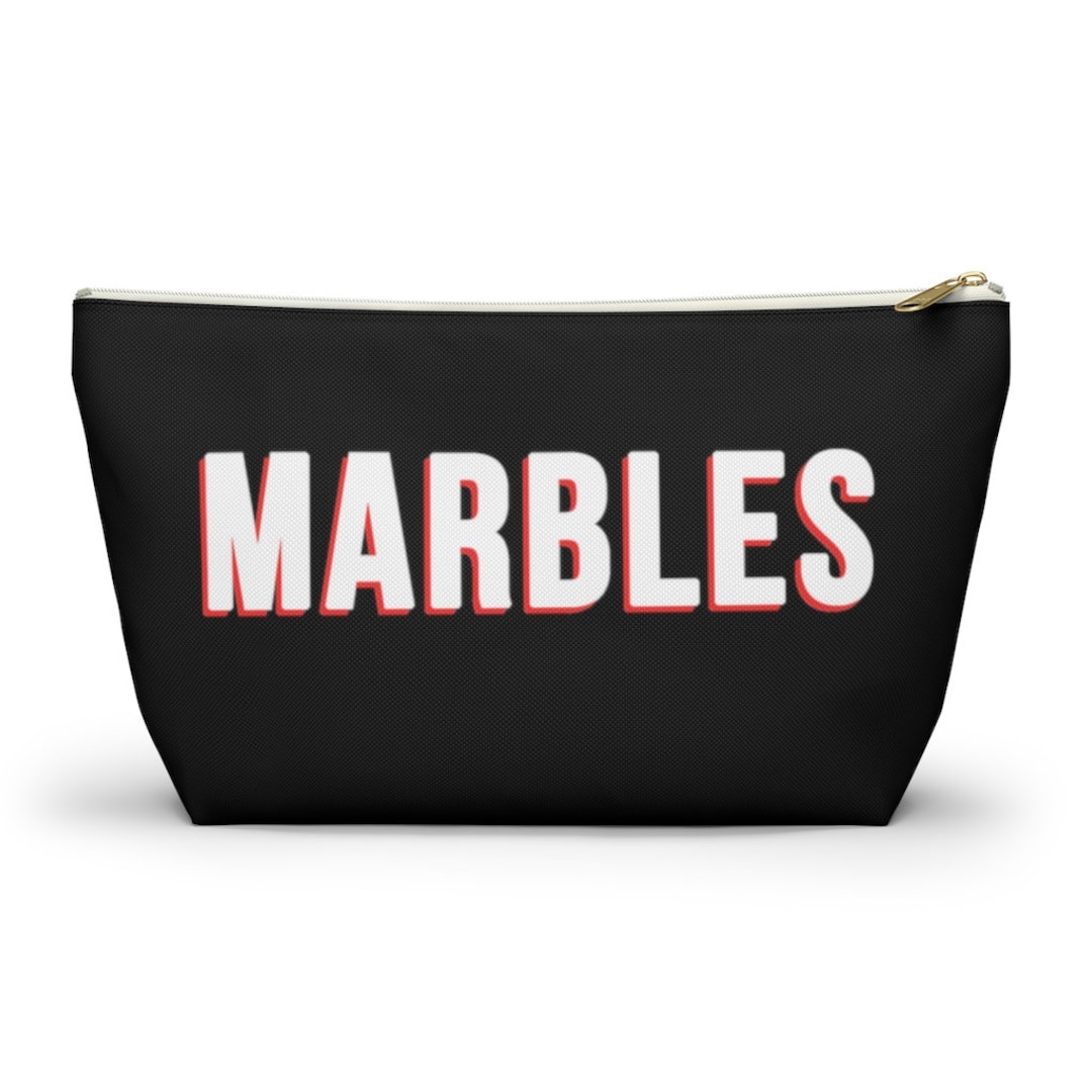 Marbles Bag (black With 3D Font) | Bag for Marbles With T-bottom ...