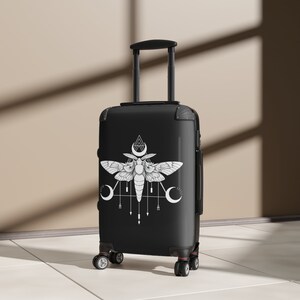 Goth Moth Moon Occult Crescent Dark Art Metal Gothic Pagan Suitcases - Etsy