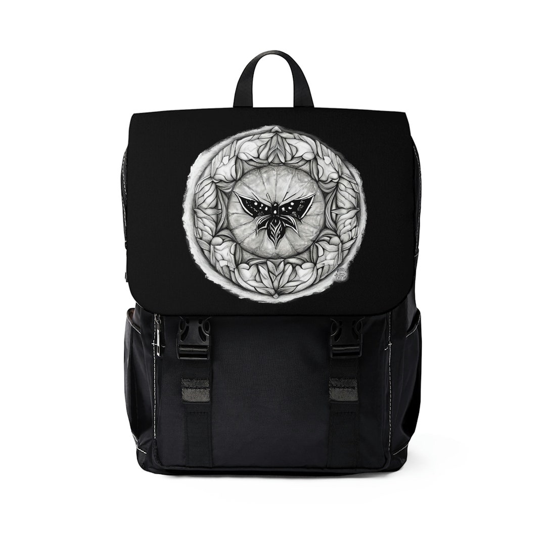 Occult Goth Moth Moon Backpack Gothic Occult Magic Witch Gothic Pagan ...