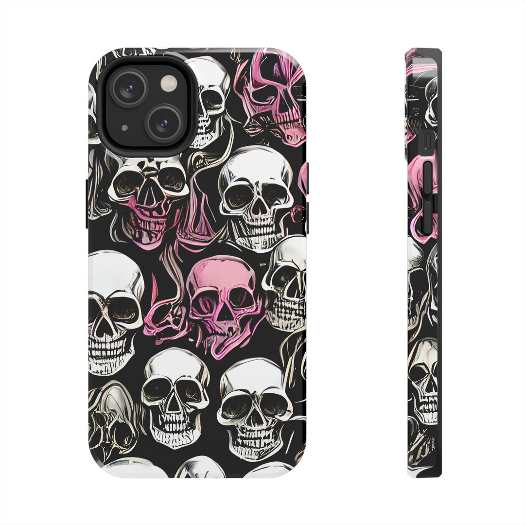 Sinister Skull Gothic Tough Phone Cases | Skull Phone Case | Goth Emo ...