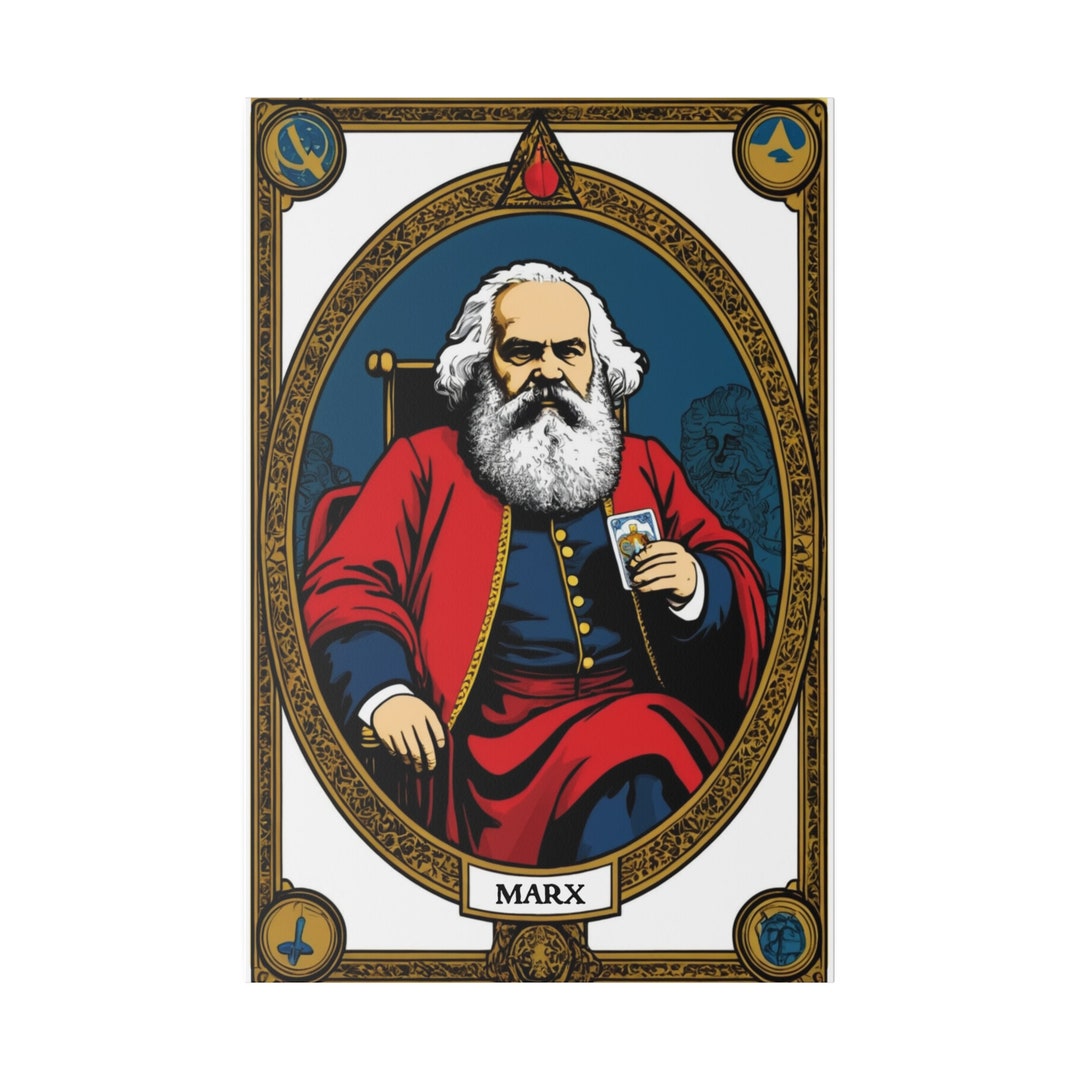 Karl Marx Tarot Card Matte Canvas, Stretched, 0.75" Multiple Sizes ...