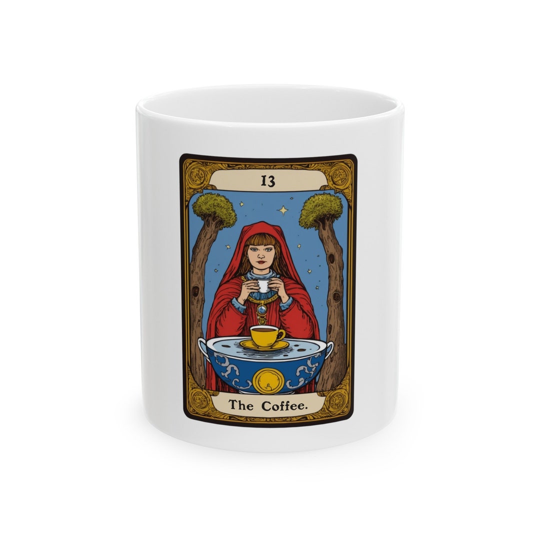 The Coffee Tarot Card Ceramic Mug 11oz, 15oz Tarot Card and Coffee ...