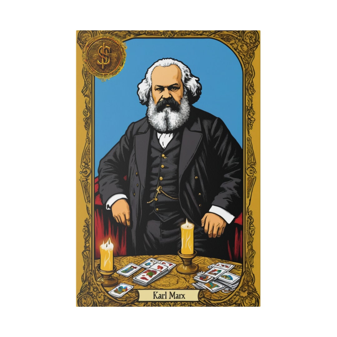 Karl Marx Reading Tarot Matte Canvas, Stretched, 0.75" Multiple Sizes ...