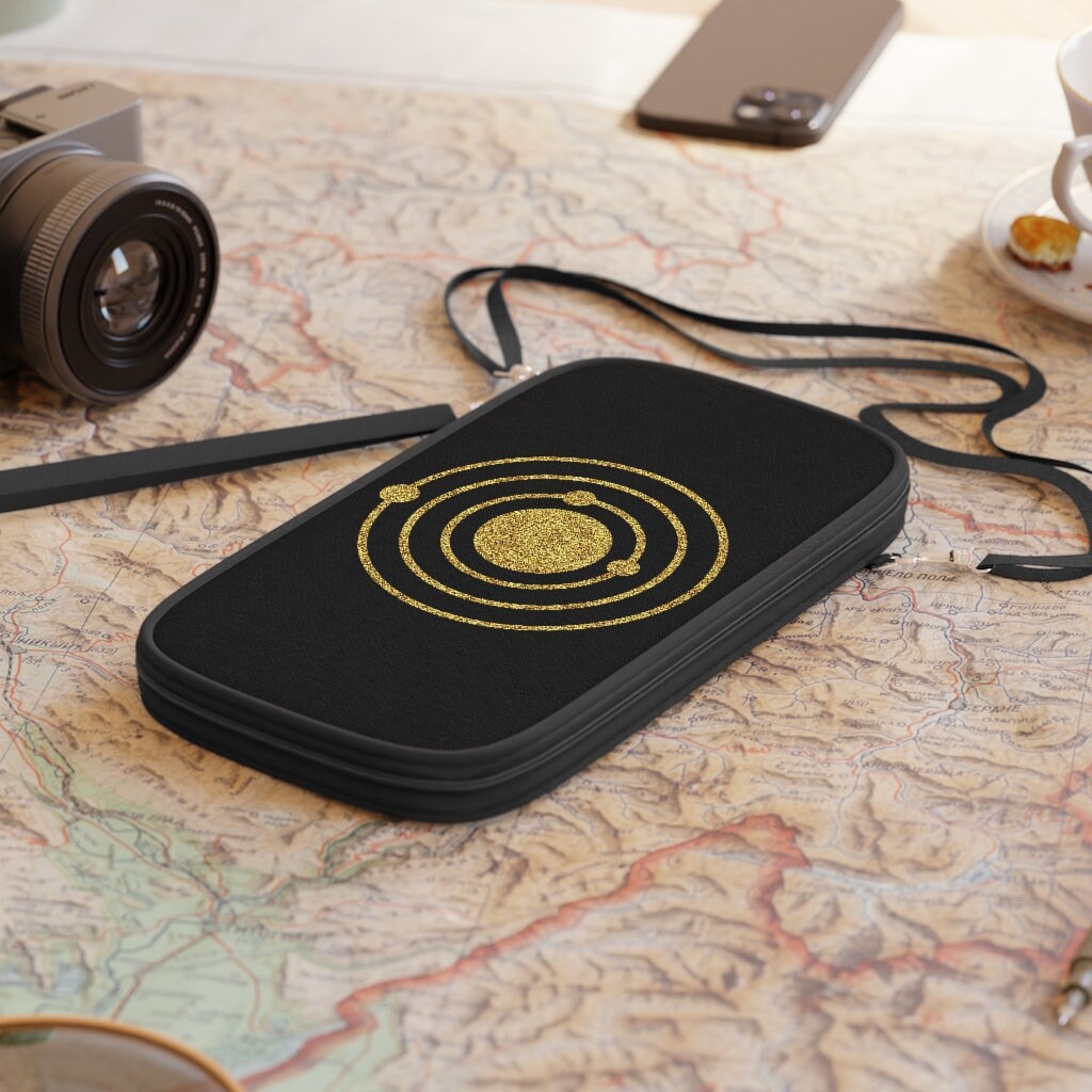 Gold Glitter Solar System Goth Passport Wallet Magic Witch - Etsy