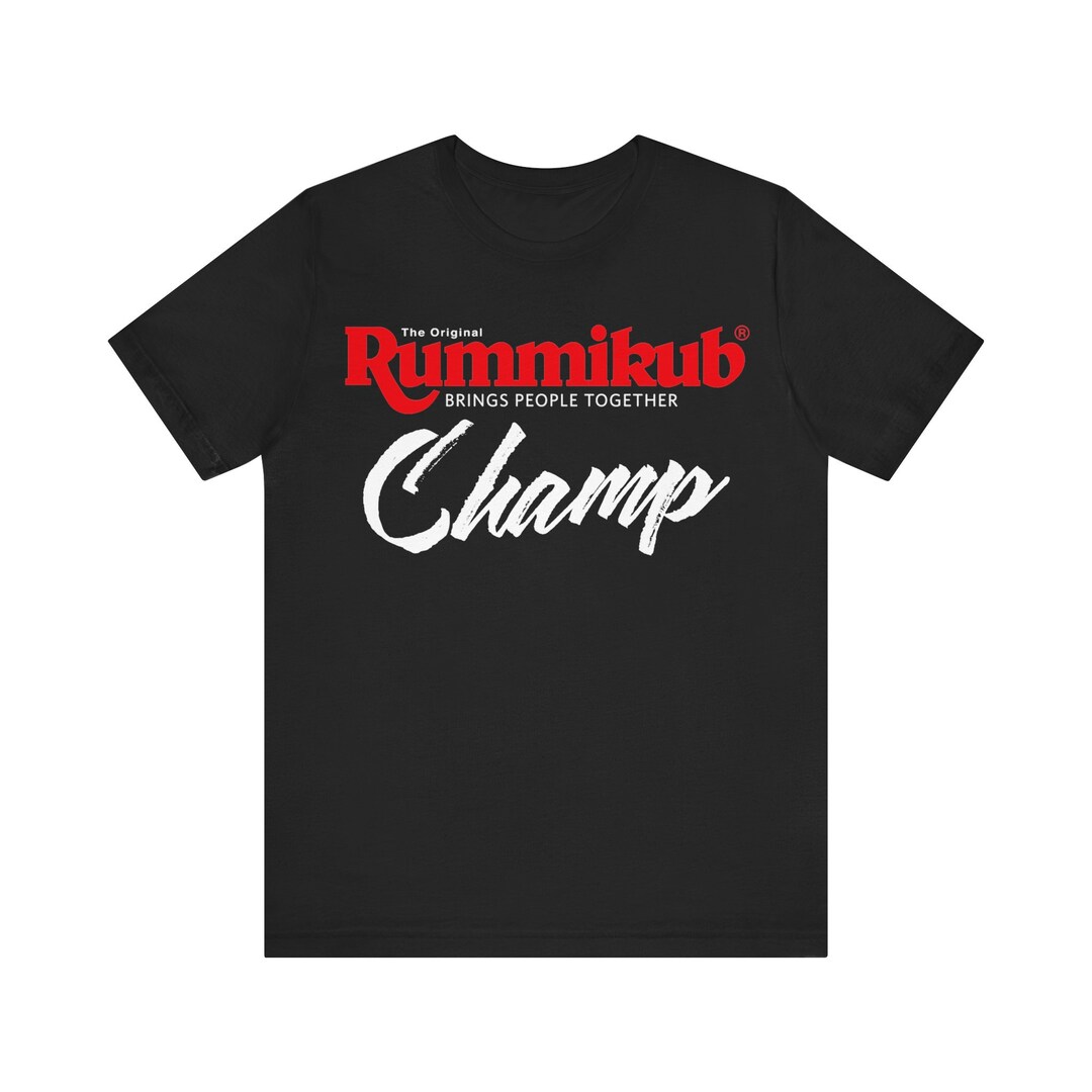 Rummikub Champ (white Font) Unisex Jersey Short Sleeve Tee - Etsy