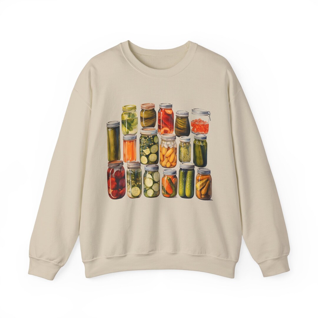 Pickle Sweatshirt Pickle Jar Collection Retro - Funny Pickle Lover ...