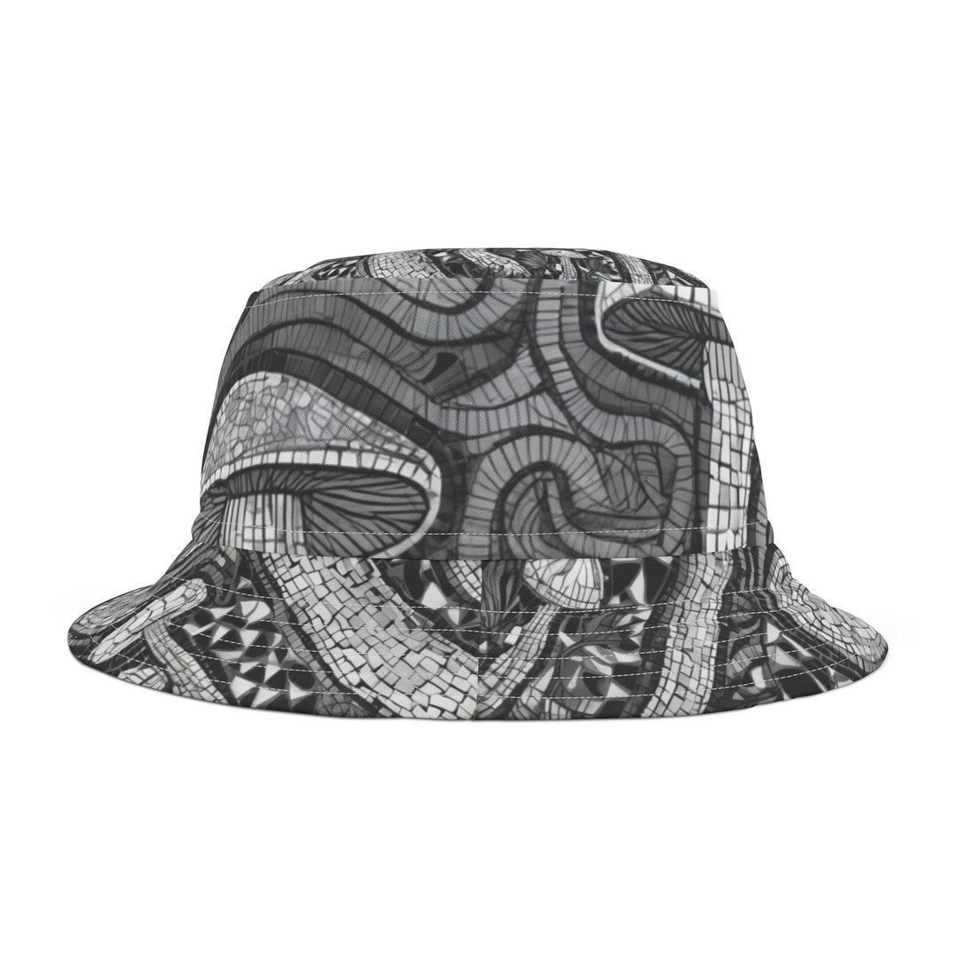 Chrome Mushroom Bucket Hat | Cottagecore Mushroom Hat | Mycology Art ...