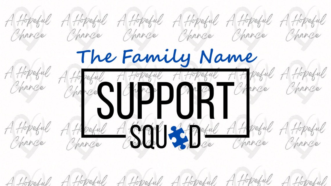 Personalized Autism Support Squad SVG, Autism Family SVG, Autism ...