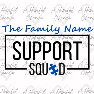 Personalized Autism Support Squad SVG, Autism Family SVG, Autism ...