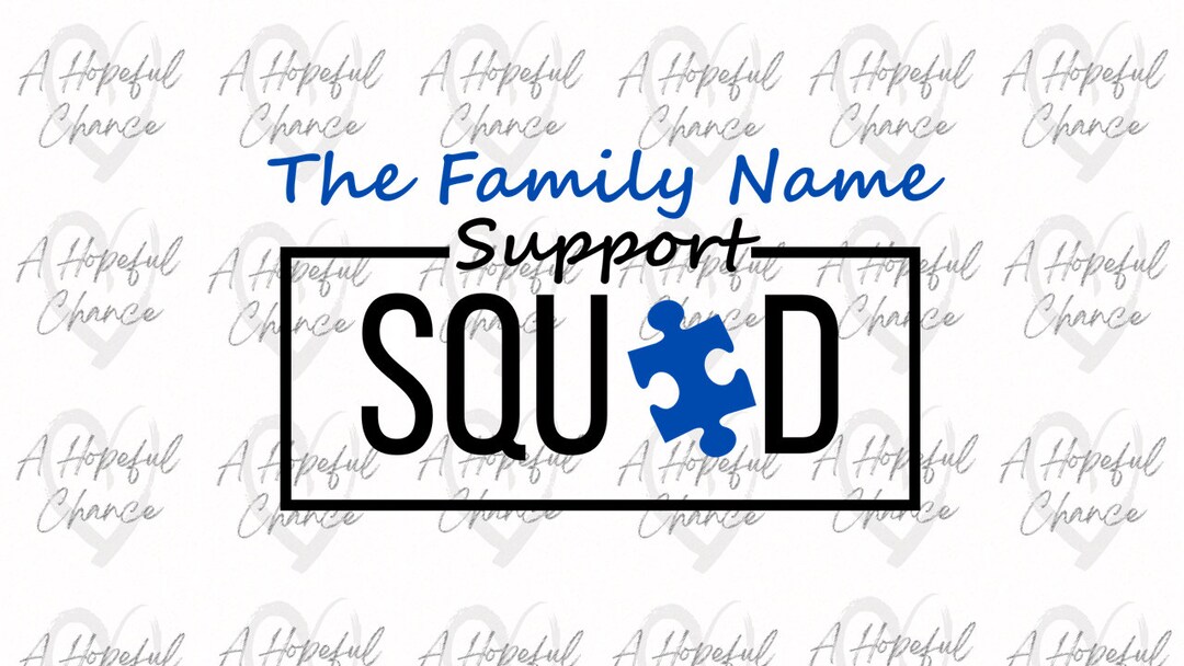Personalized Autism Support Squad SVG, Autism Family SVG, Autism ...