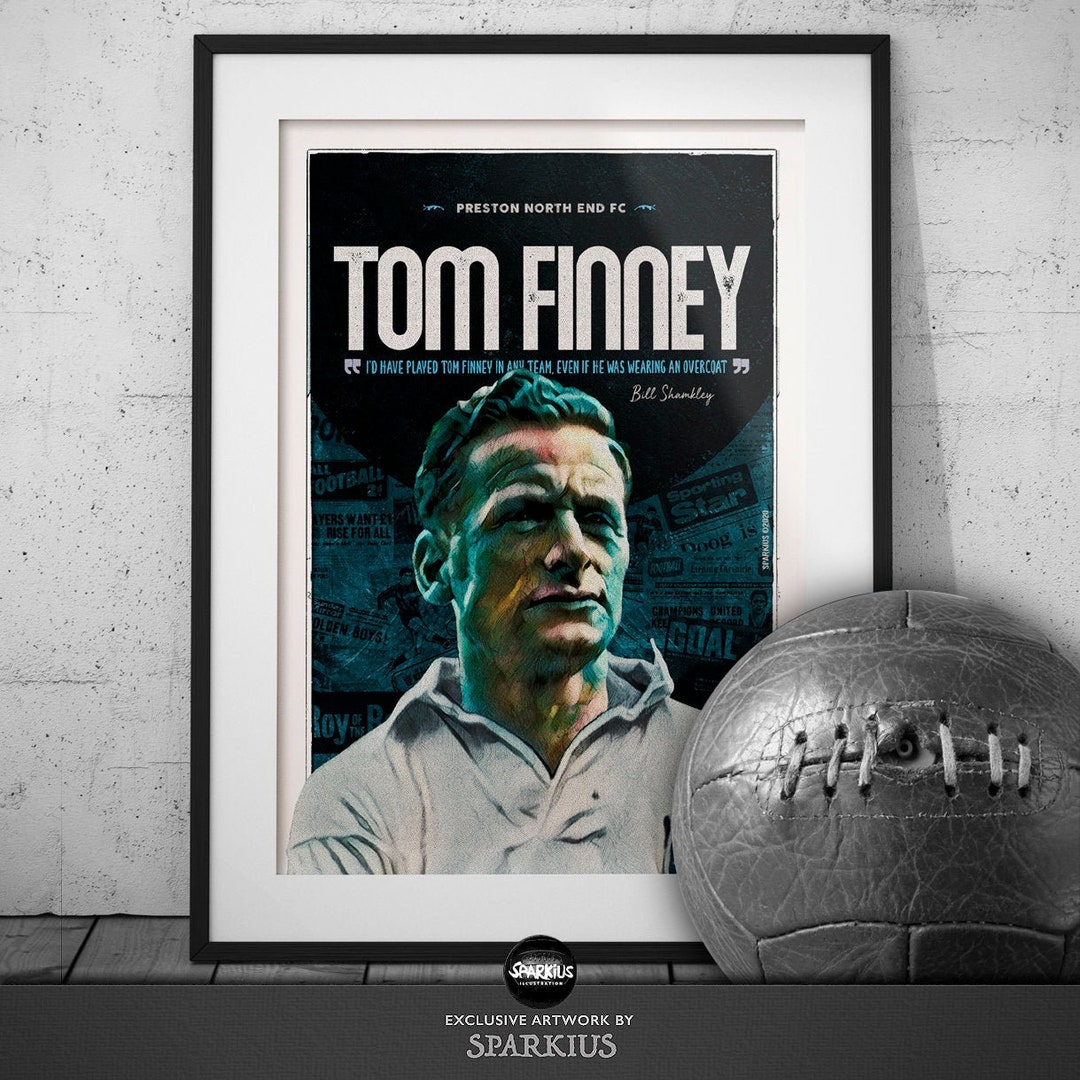 Tom Finney | Preston North End FC | Fine Art Print - Etsy