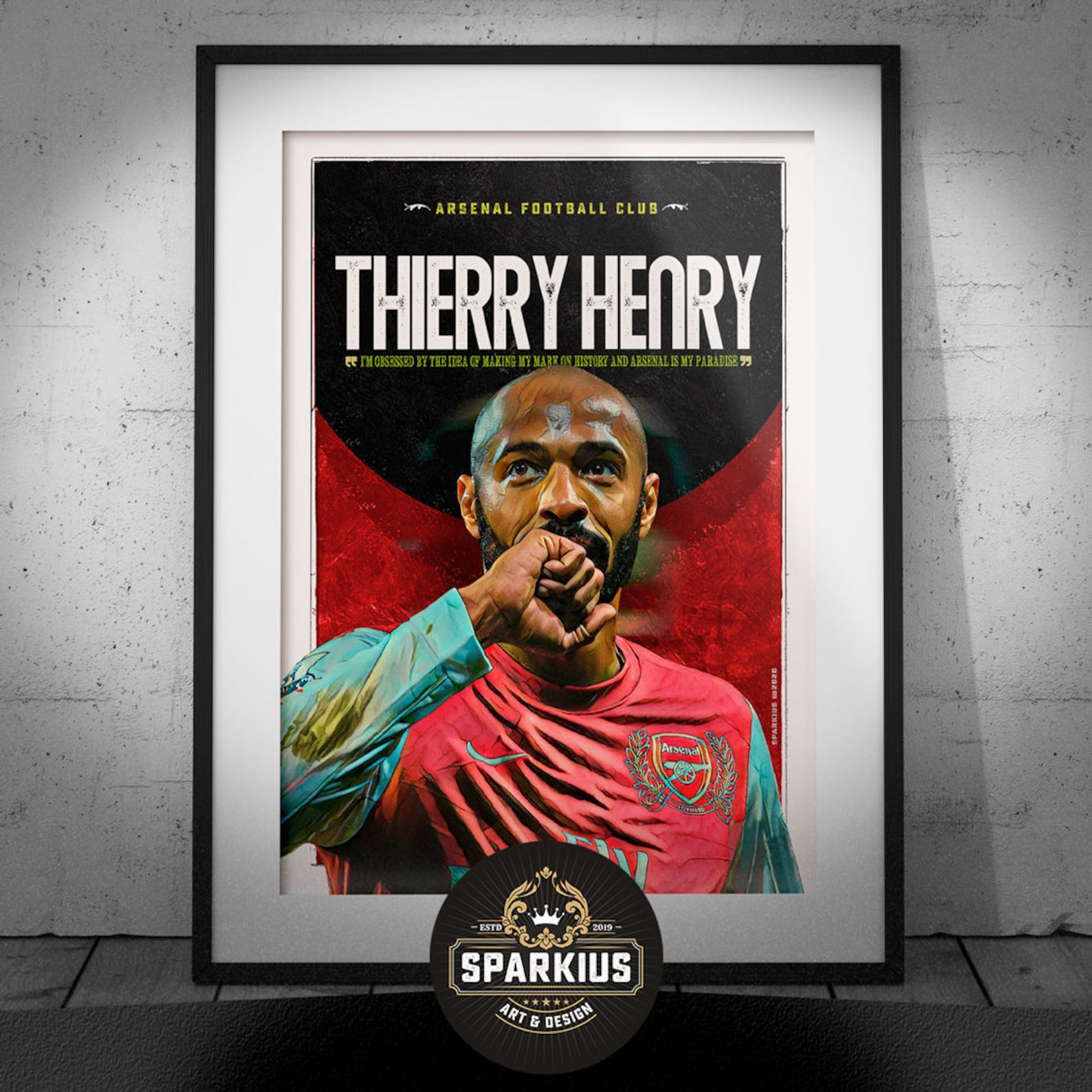 Thierry Henry | Arsenal FC | Fine Art Print - Etsy UK