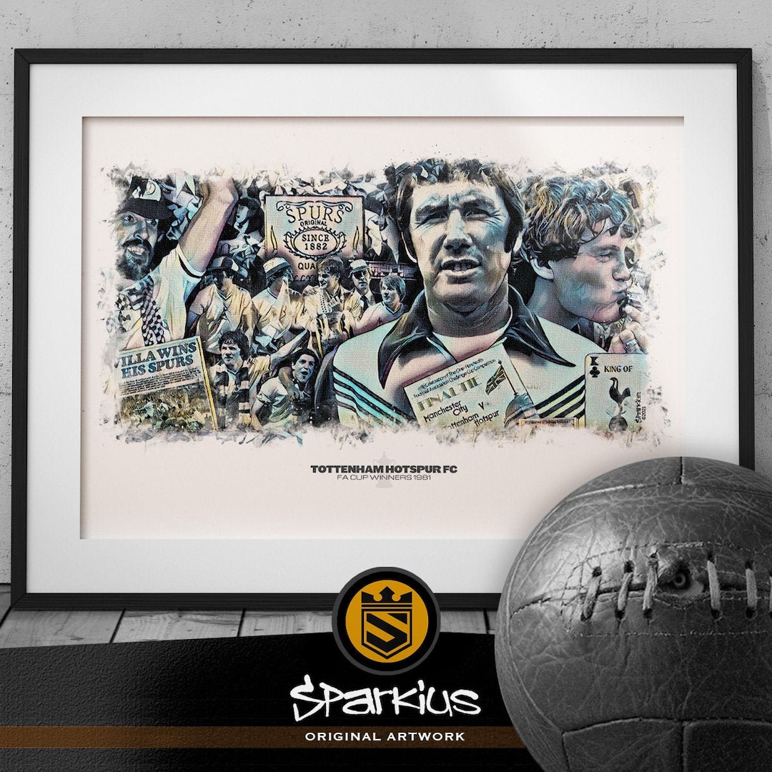 Tottenham Hotspur FC / '1981 FA Cup Final' / Art Print - Etsy España