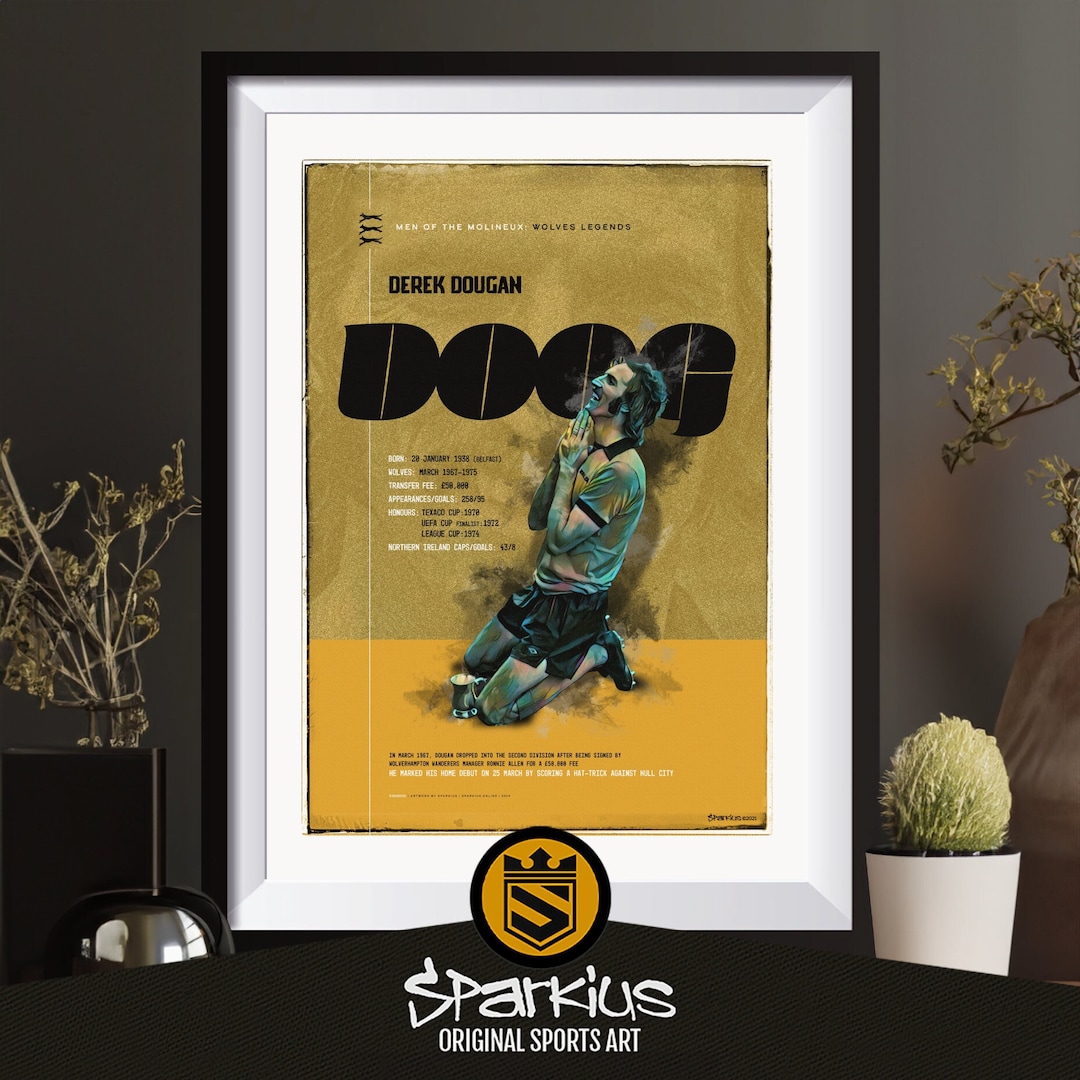 Derek Dougan | Wolves FC | Art Print - Etsy