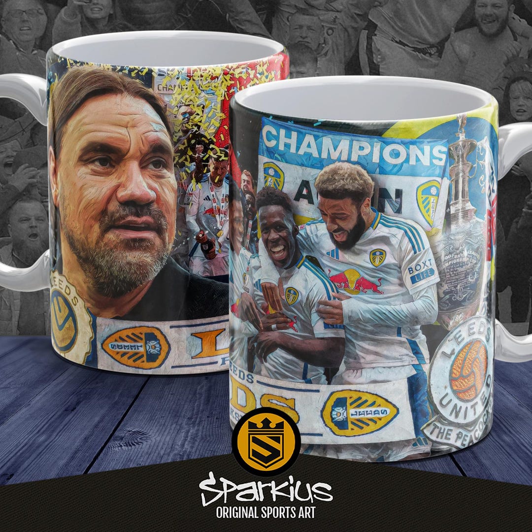 Leeds United | EFL Champions 2025 | Art Mug - Etsy