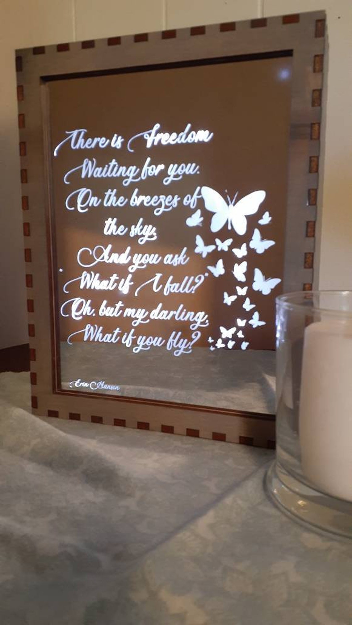 Mirrored Light Box - Etsy