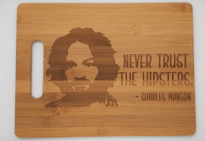 Tablero de corte de Charles Manson - Etsy España