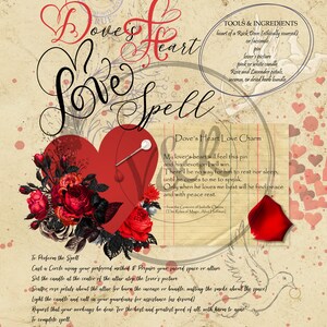 Love Spell Printable Grimoire Page | Practical Magic | Digital Download ...