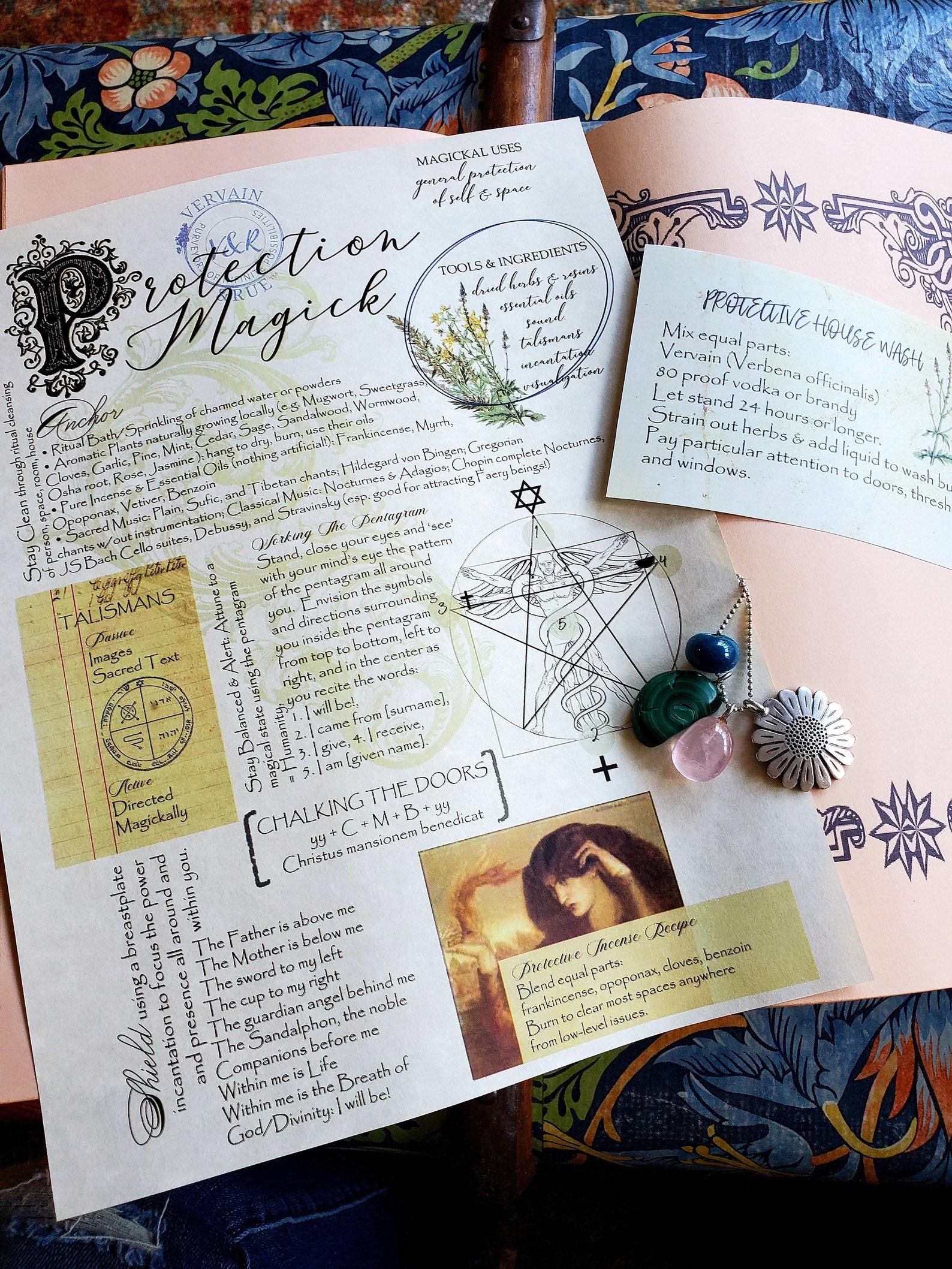 Protection Magick Printable Grimoire Page + BONUS - Etsy