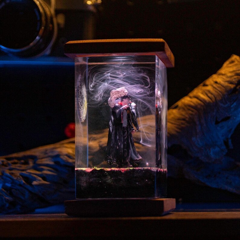 Harry Potter Vs Voldemort Resin Lamp – Handcrafted Magical Duel Night ...