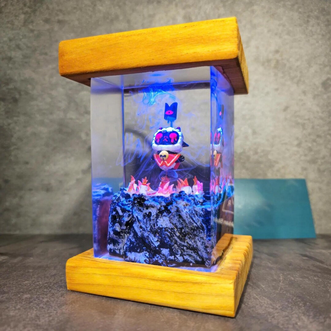 Cult of the Lamb Resin LED Lamp | Indie Game Desk Light | Cute Occult ...