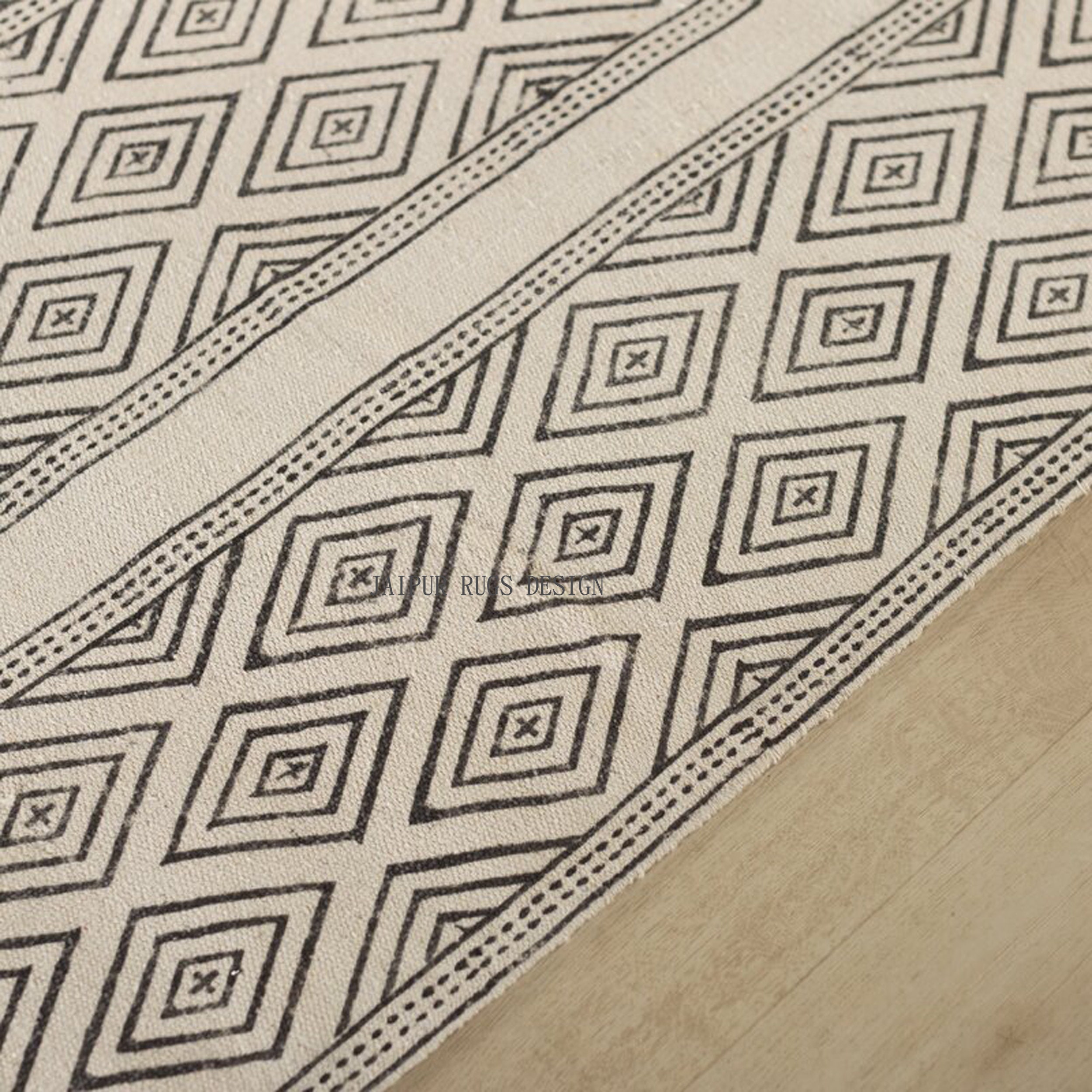 Handmade 3x5feet Cotton Rug / Block Printed Rug / Carpet / - Etsy