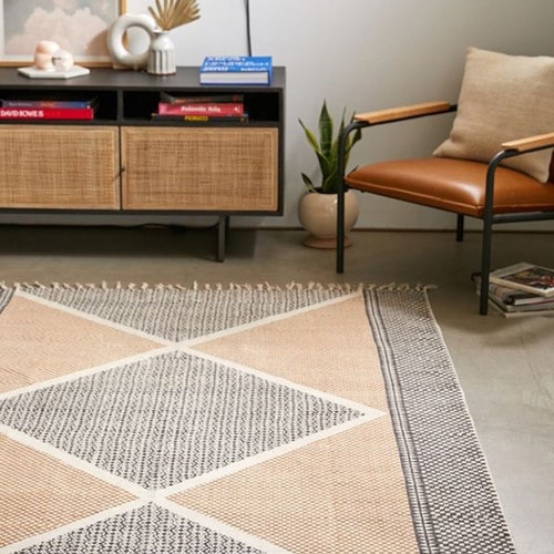 8X10 FEET Cotton Rug / Block Printed Rug / Carpet Area Rug - Etsy