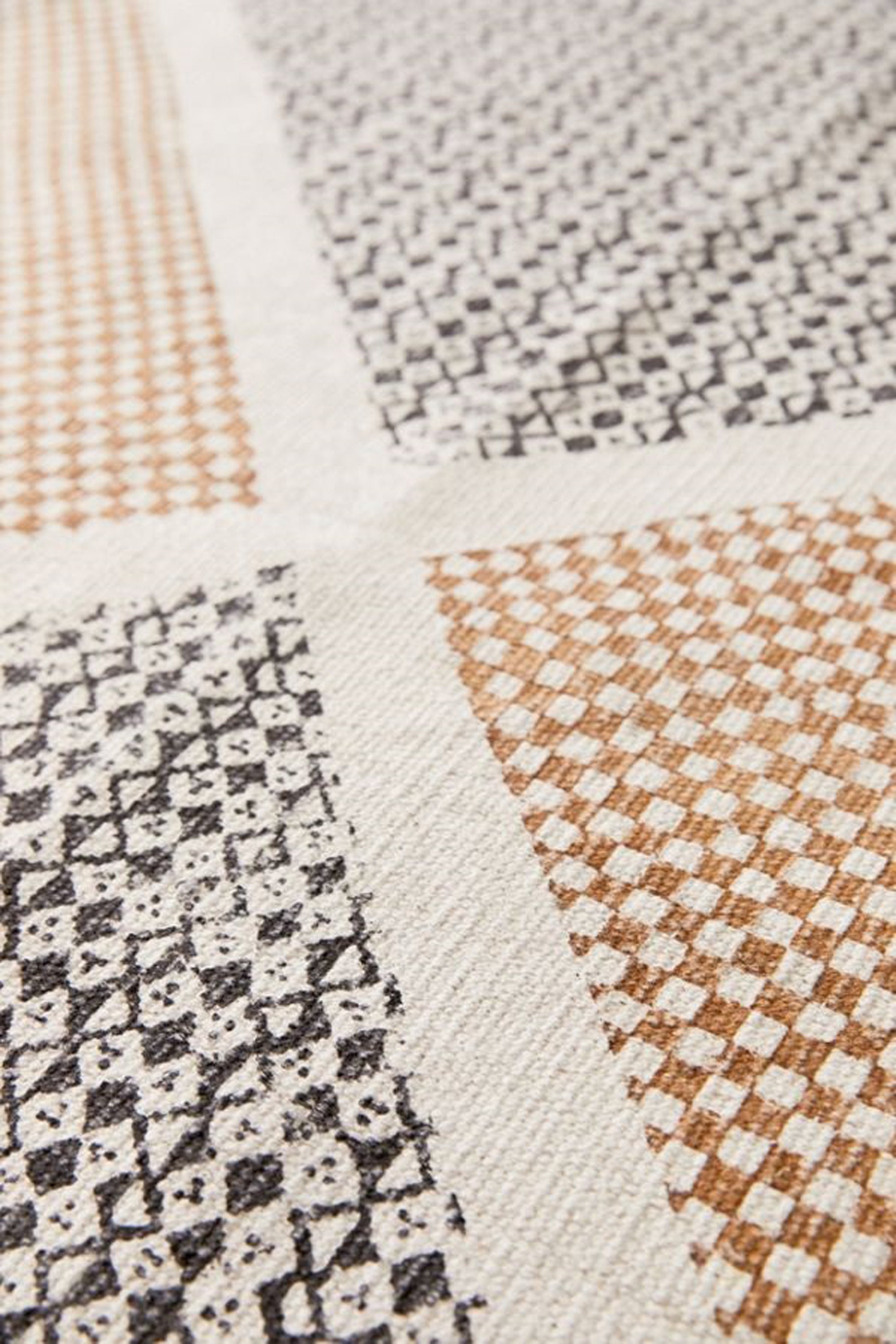 Square Cotton Area Rug Block Printed Rug / Carpet Area Rug - Etsy