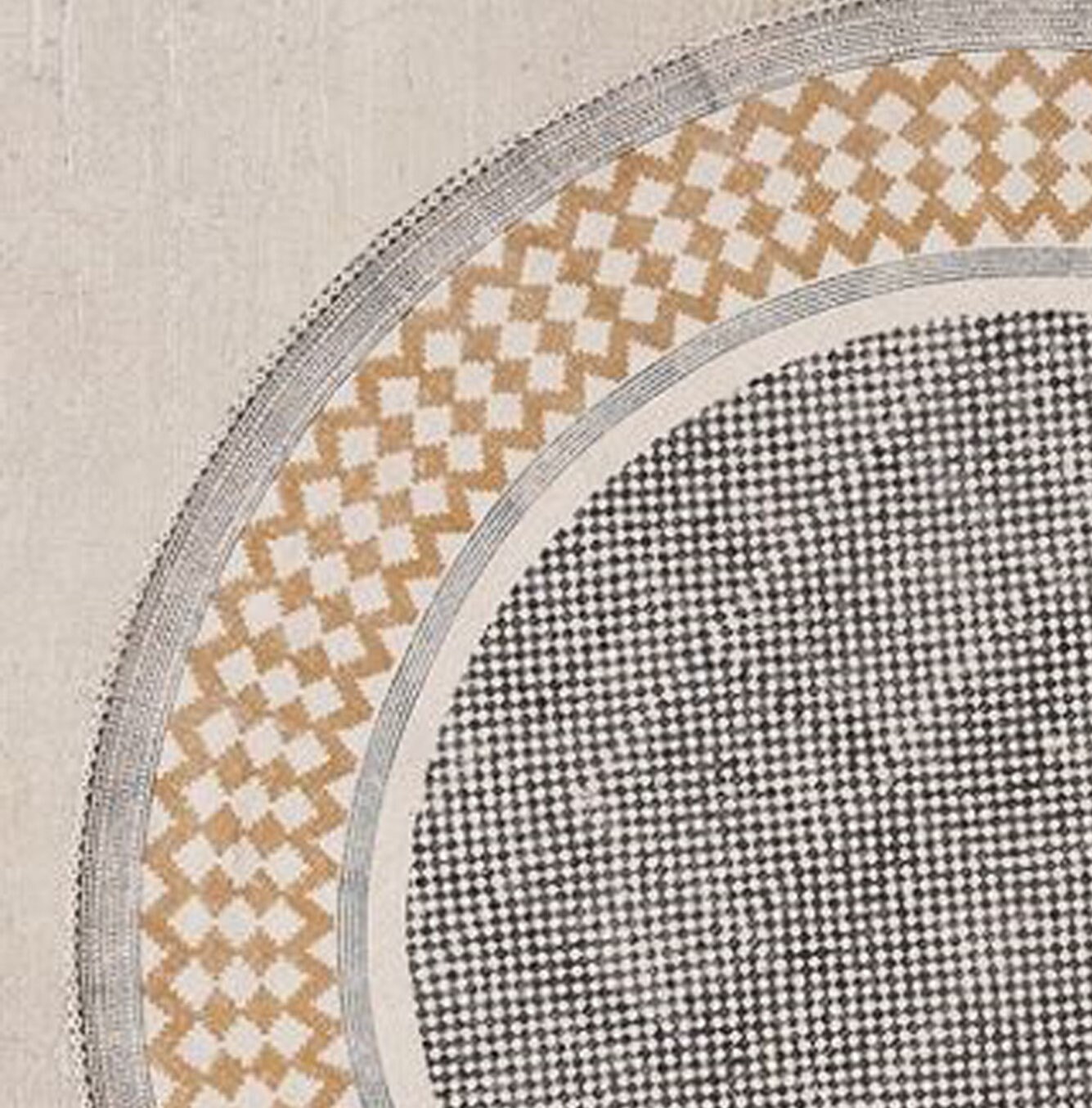 4x4 Feet Cotton Round Rug / Block Printed Round Rug / Round - Etsy