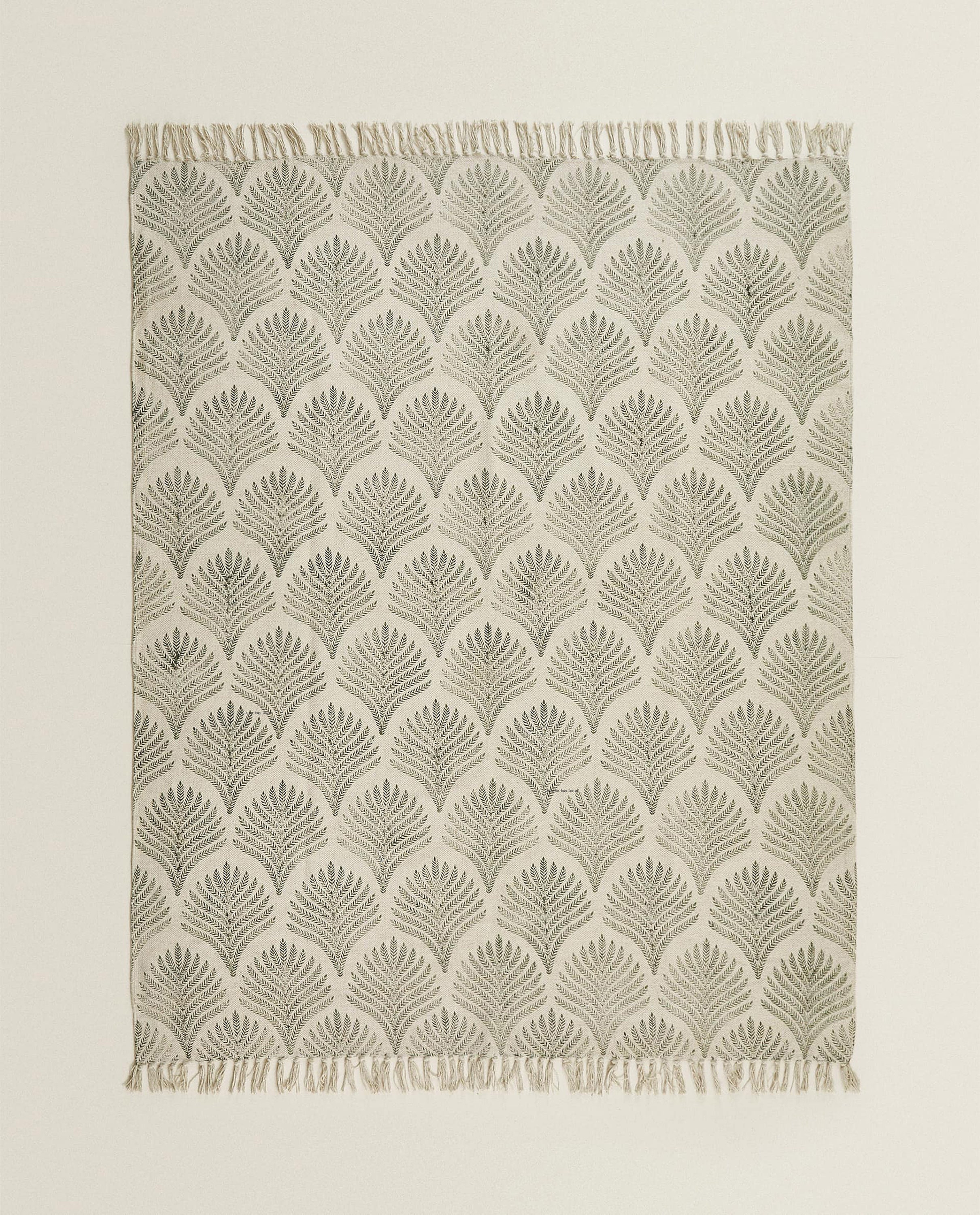 Square Cotton Area Rug Block Printed Rug / Carpet Area Rug | Etsy