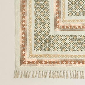 12X20 FEET Cotton Rug / Block Printed Rug / Carpet, Area Rug 144X240 ...