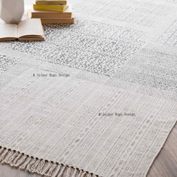 6X9 FEET Cotton Rug / Block Printed Rug / Carpet Area Rug | Etsy
