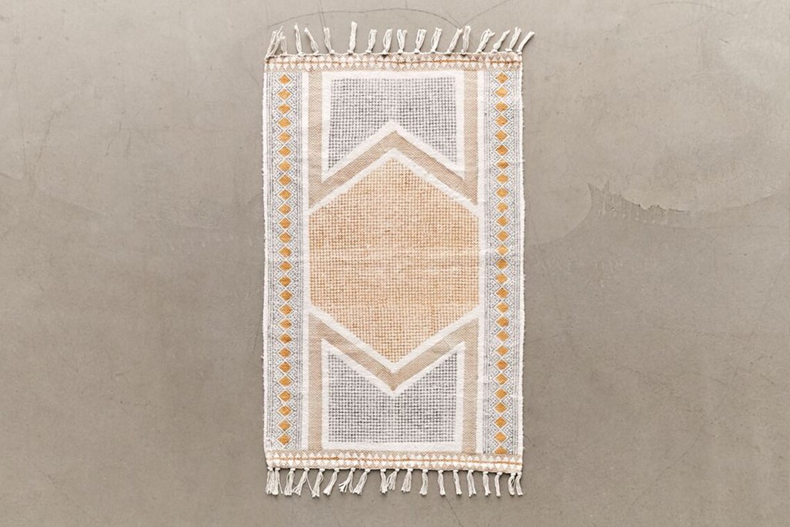 8X10 FEET Cotton Rug / Block Printed Rug / Carpet Area Rug - Etsy