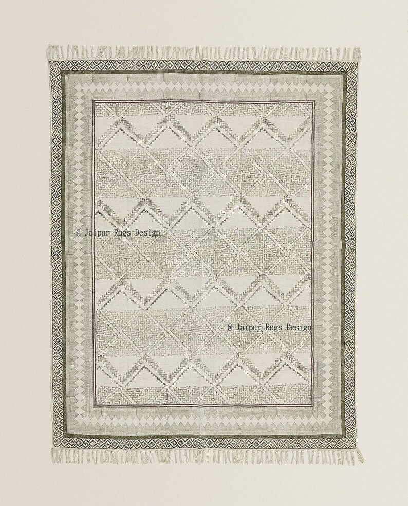 4X6 FEET Cotton Rug / Block Printed Rug / Carpet Area Rug - Etsy