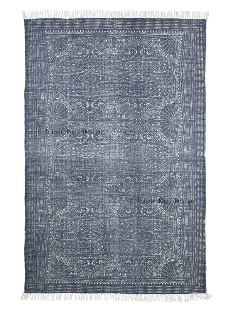 5X8 FEET Cotton Rug / Block Printed Rug / Carpet Area Rug | Etsy