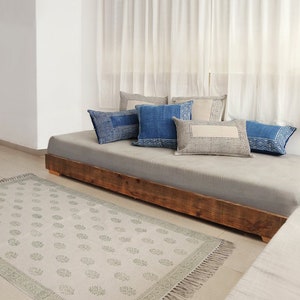 Green Buta Area Rug 3X5 FEET Cotton Rug Block Printed Rug - Etsy