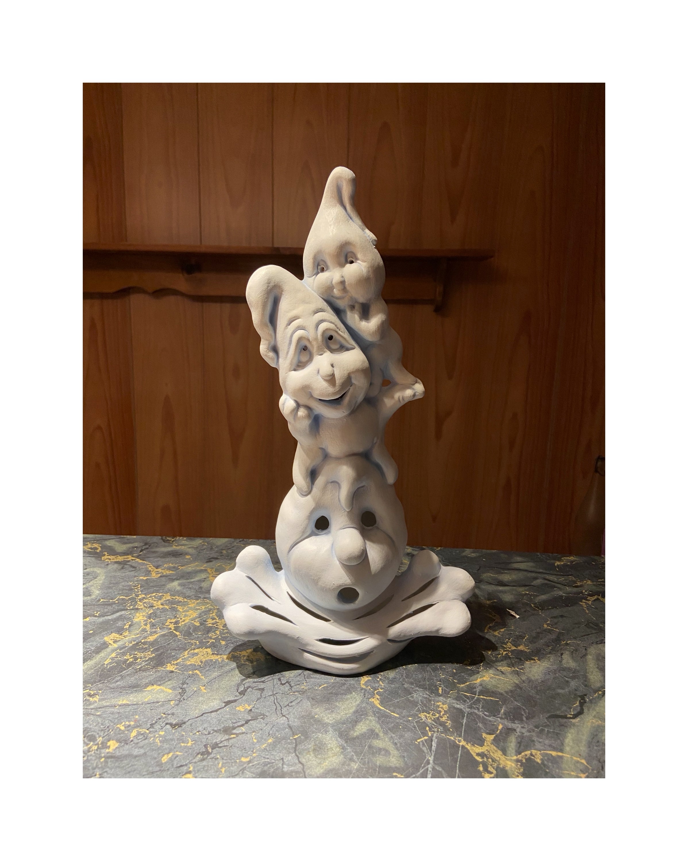 Vintage 13 Inch Ceramic Stack of Ghosts Statue Figurine | Etsy