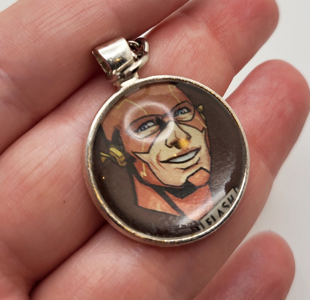 Flash Keychain Comic Pendant Unique Handmade - Etsy