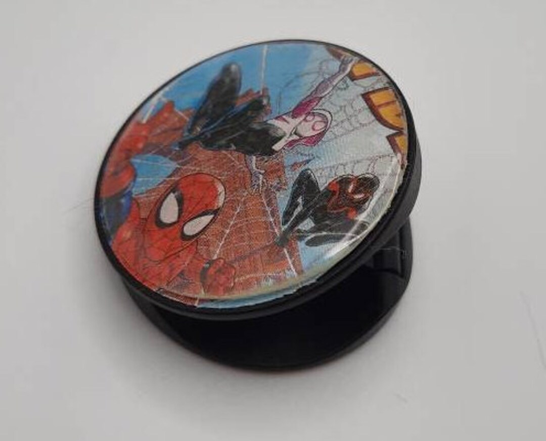 Spiderman Spiderverse Phone/tablet Grip Comic Unique Handmade - Etsy