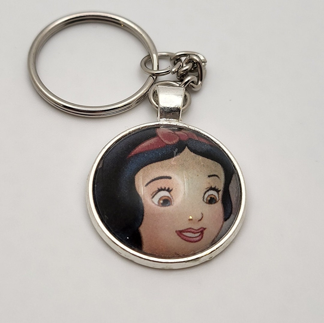 Princess Keychain Comic Pendant Unique Handmade - Etsy