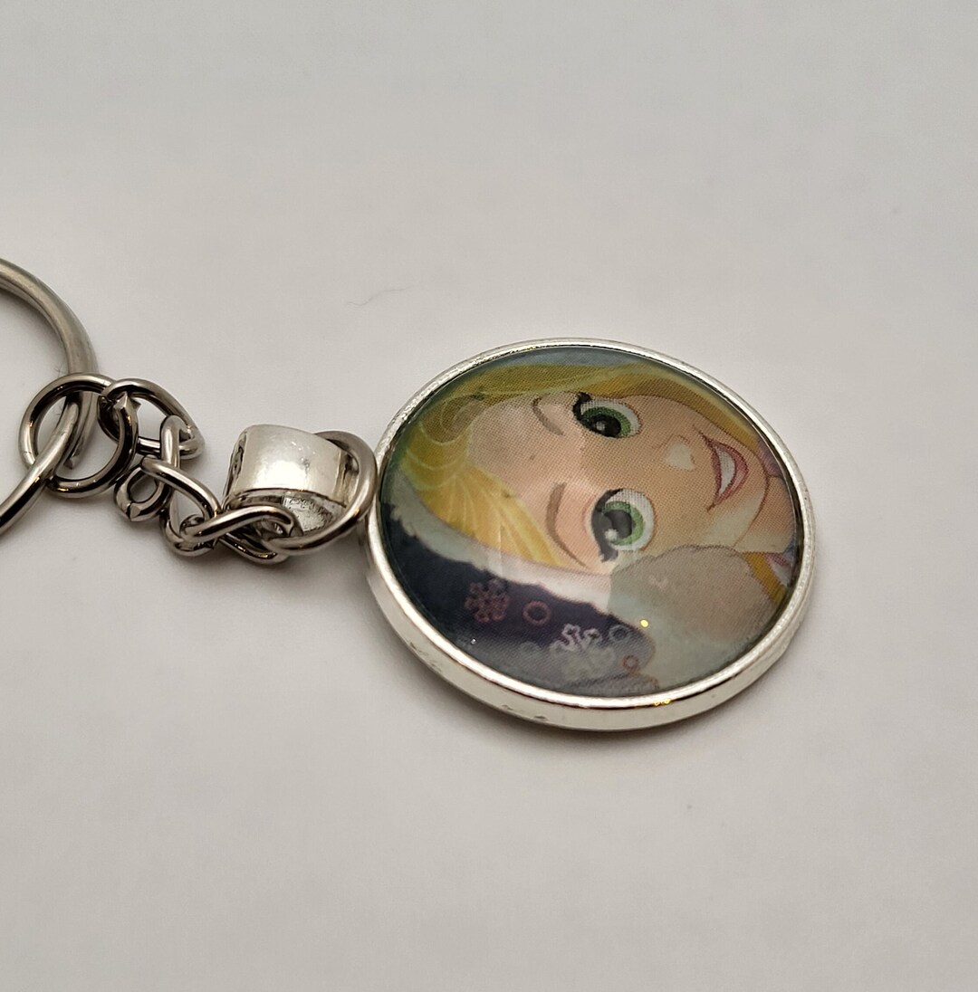 Princess Keychain Comic Pendant Unique Handmade - Etsy