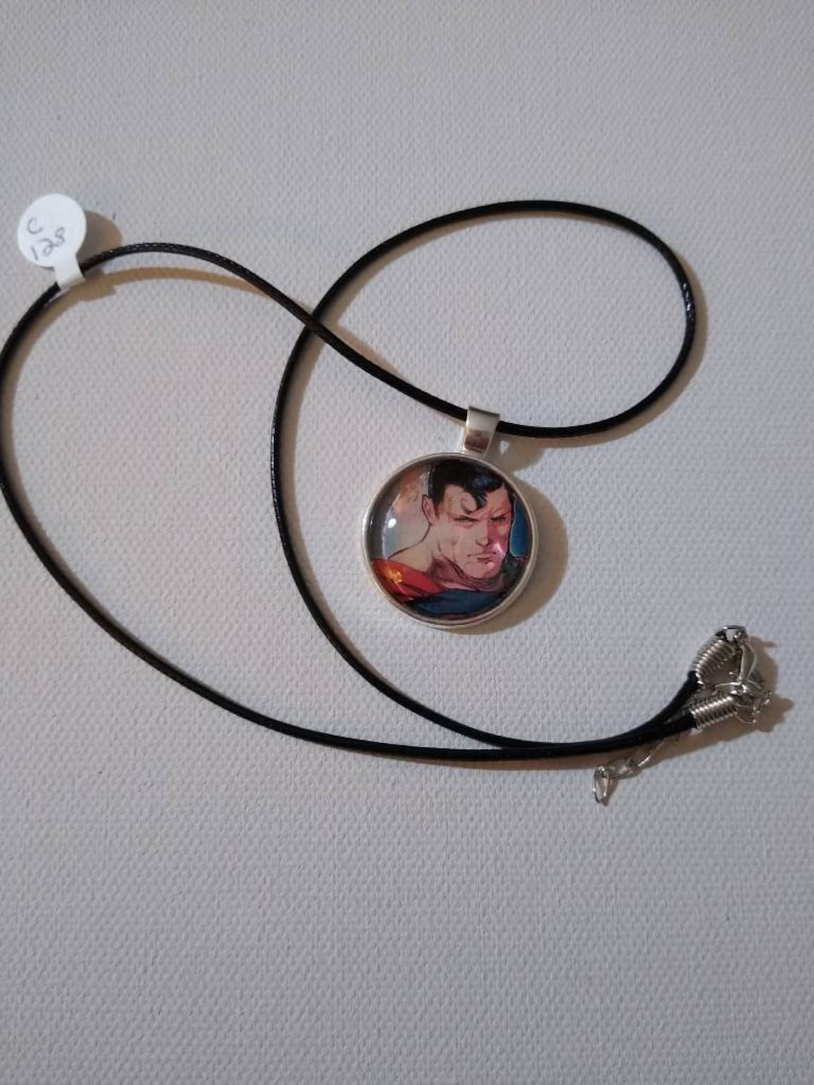 Superman Comic Pendant Necklace - Etsy